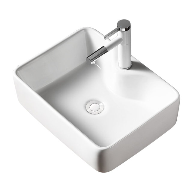 Above counter basin square small size balcony above counter wash basin ...
