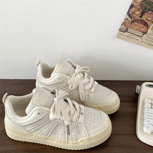 Uncle Xi, retro niche cream white shoes for women, 2025 spring new ...