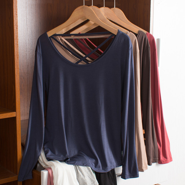 Long -sleeved beauty T -shirt Female Spring and Autumn Period Model ...