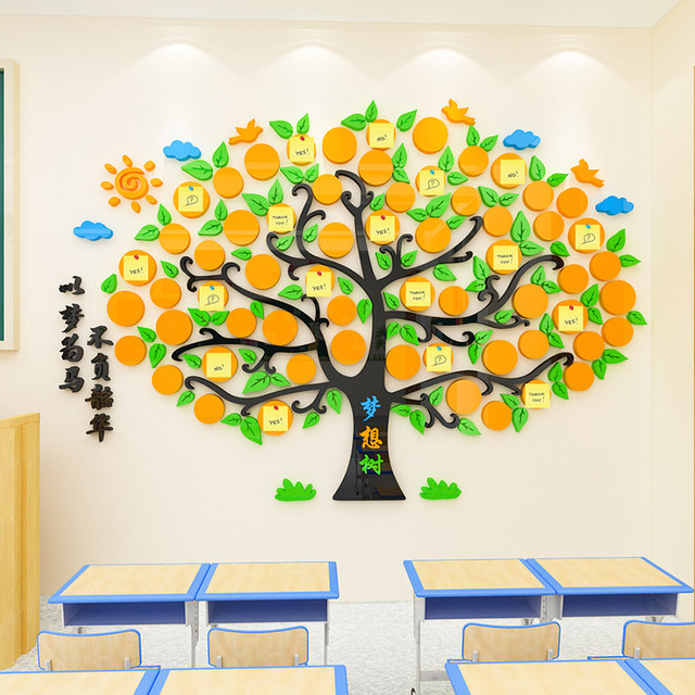 Dream Wishing Tree Wish Wall Stickers Middle And High School Class dream-wishing-tree-wish-wall-stickers-middle-and-high-school-class