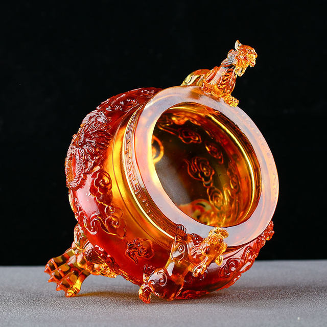 Liuli Shenglong Gift Gift Fragrant Furnace Dingsheng Qianqiu living ...