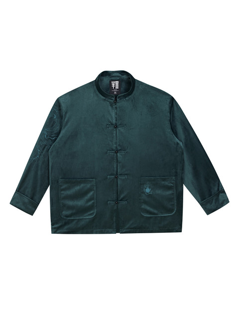 Semi -ink large size men's new Chinese velvet Tang dress autumn new ...