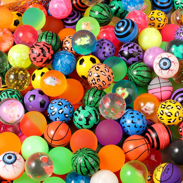 No. 32 mixed bouncy ball jumping ball gashapon ball toy rubber solid ...