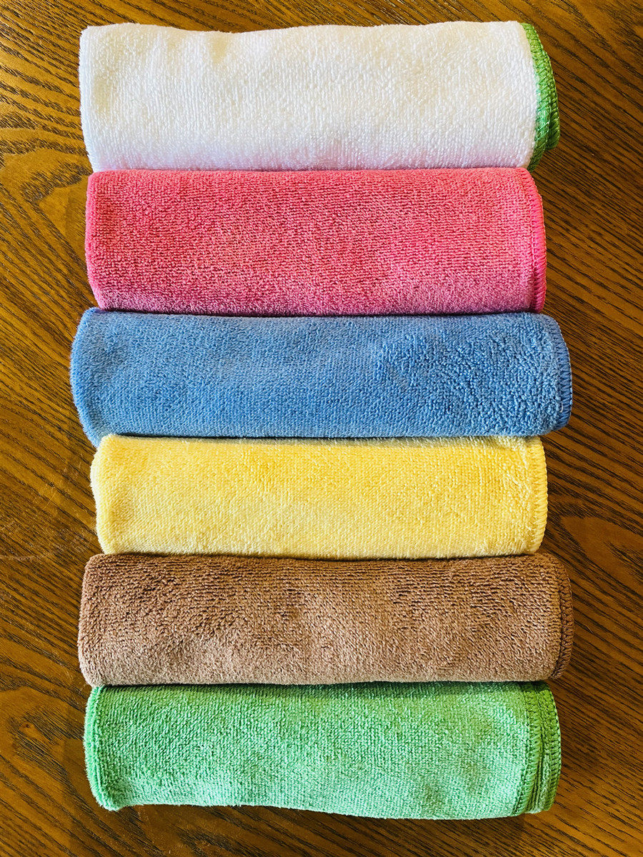 SUOMA Multicolor Fiber Rag 350*350mm Kitchen Dishwasher Clothing Water ...