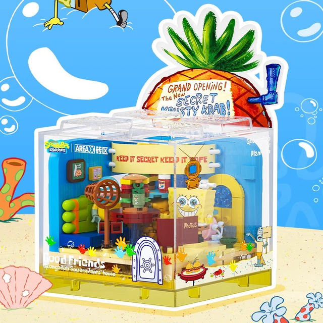 Area-X Brick Area SpongeBob Building Blocks Educational Assembly Toys ...