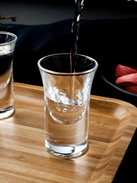 Glass shot glass, white wine cup, one-shot glass, household small ...