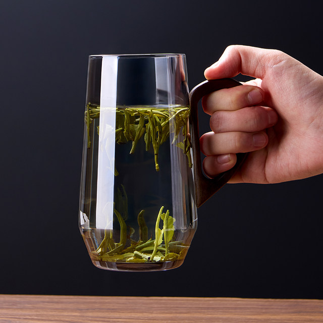 Green Tea Cup Personal Cup Office Tea Cup Glass Cup Flower Cup Bringing ...