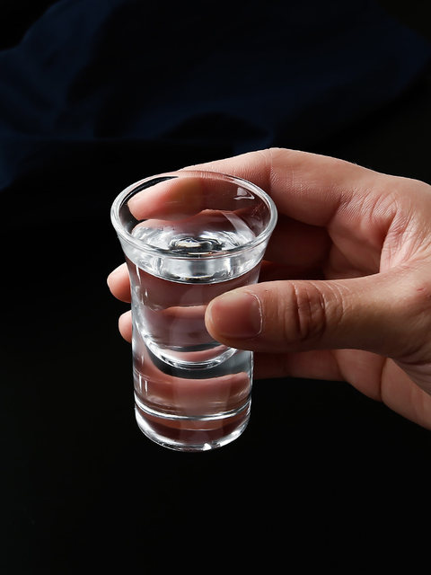 Glass shot glass, white wine cup, one-shot glass, household small ...