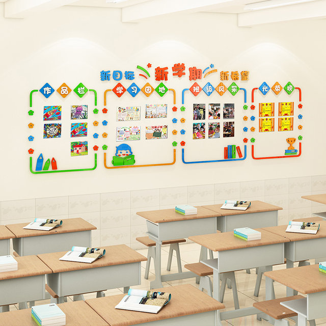 Class work column classroom blackboard newspaper learning garden layout ...