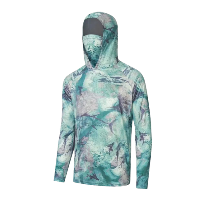 Ice silk fishing lure sun protection clothing men's summer ultra-thin ...