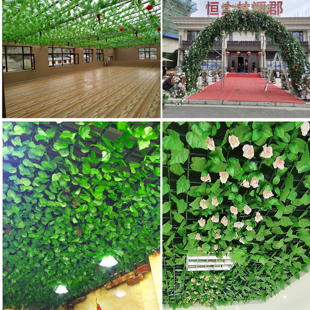 Simulation rattan green plant pipe decoration fake flower vine ceiling ...