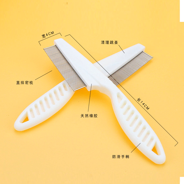 Flea Comb for Pets, Dogs, and Cats, Flea Removal Comb, Fine-Toothed ...