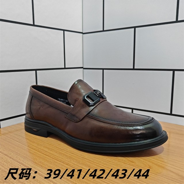 Brand cabinet removal genuine leather broken size men's shoes British ...