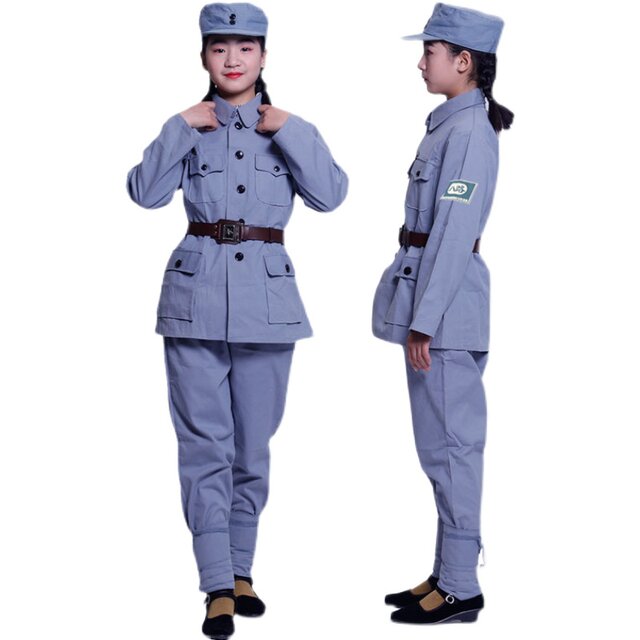 Pure cotton children's Red Army costumes Eighth Route Army clothes New ...