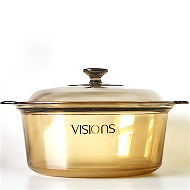 American Corning crystal clear pot VSD-5/5L glass pot stew pot soup pot ...