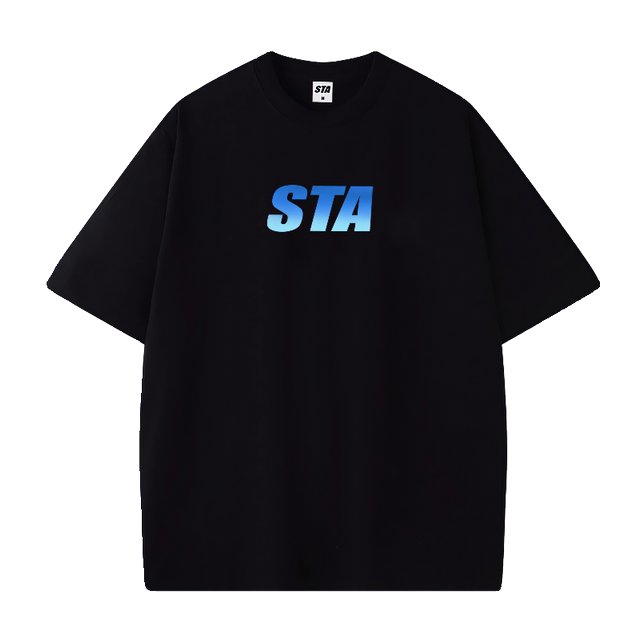 STA flagship store gradient color basic short-sleeved men's and women's ...