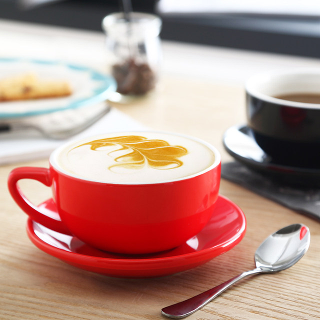 Sada Cup Coffee Cup Professional Competition Embossed Latte Cup Latte ...