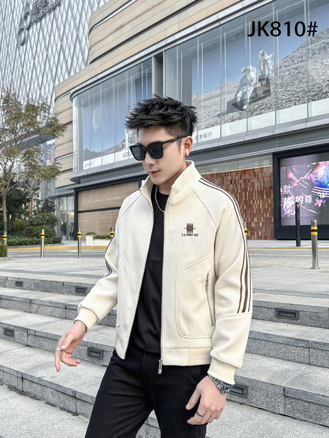 Workwear trendy brand high-end beige jacket for men's autumn new loose ...