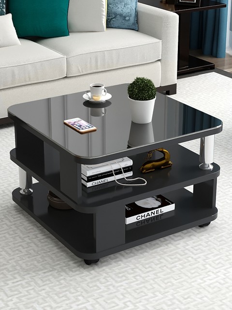 Movable small coffee table simple modern home small apartment table ...