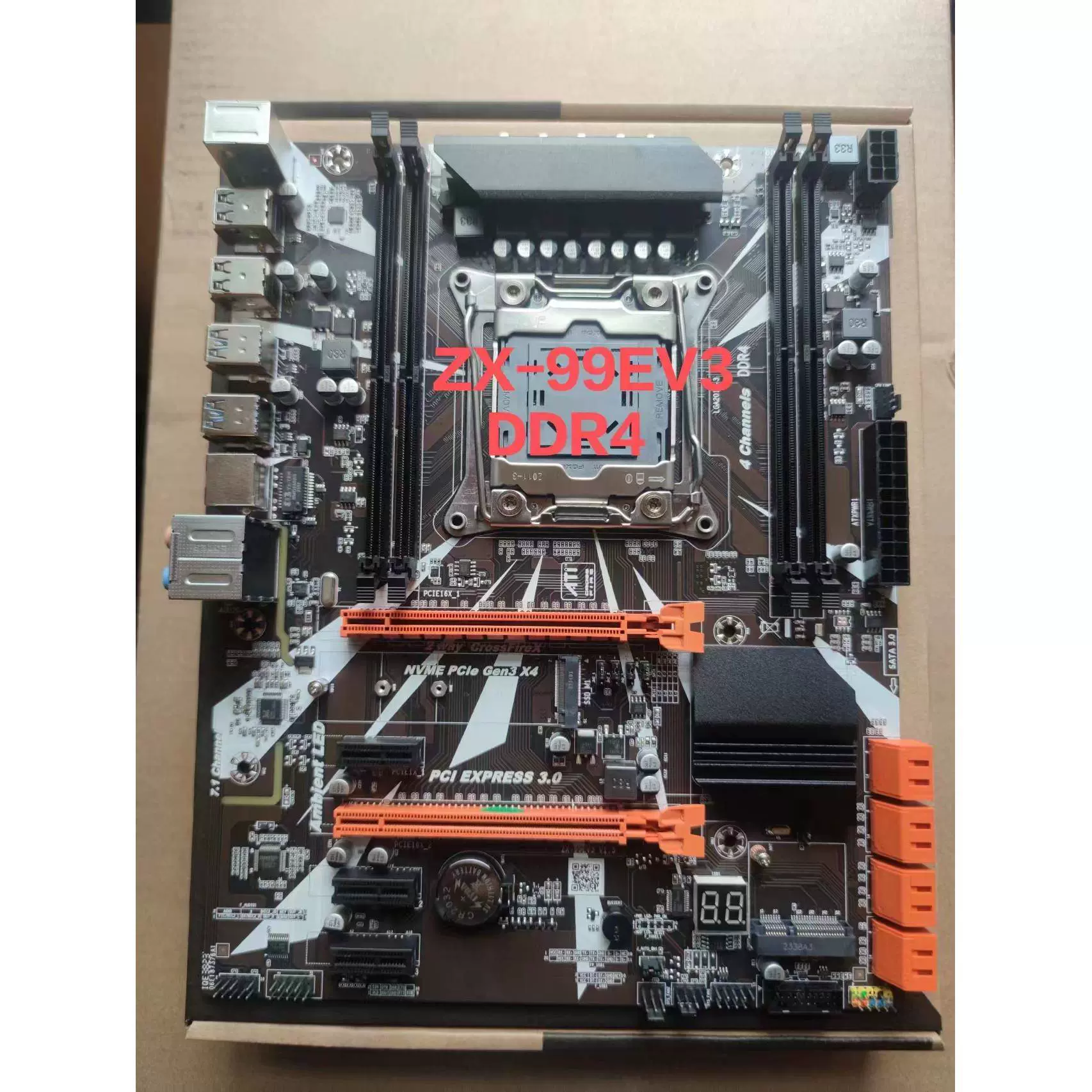 全新科脑X99 ZX-X99D3/EV3D4 四槽原芯片大板E5多开游戏渲染-淘宝网