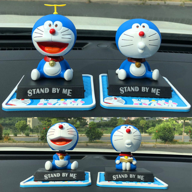 Cute Doraemon doll shaking his head cartoon car ornaments car interior ...