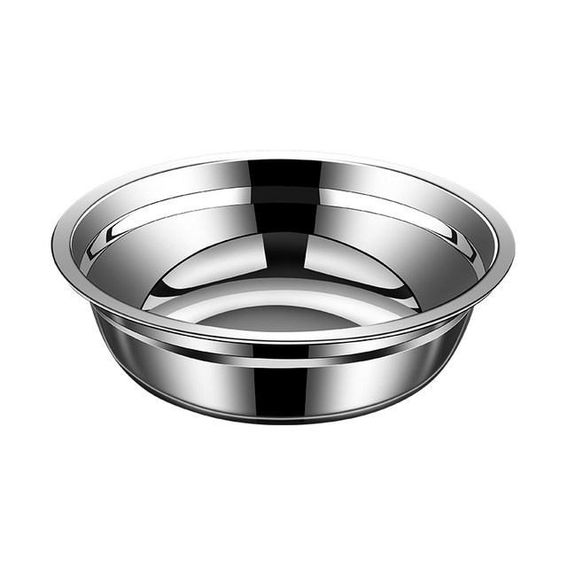 Food grade 316 stainless steel basin thickened flat bottom soup basin ...