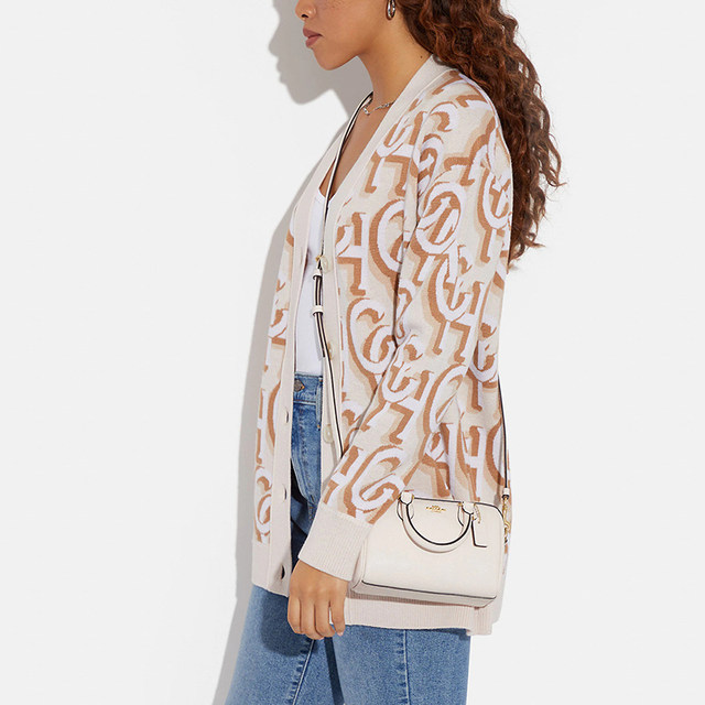 COACH/Coach Rowan Mini Boston Bag Simple Shoulder Crossbody Handbag Women