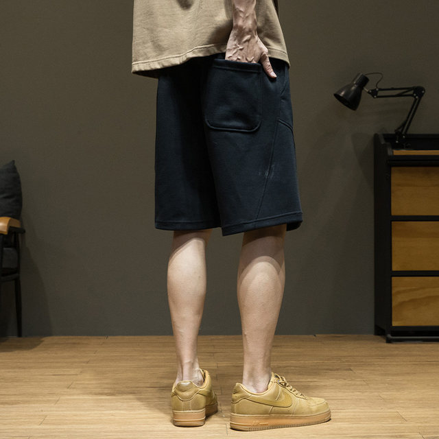 Xiyue high-end black five-point shorts men's summer 2024 new loose ...