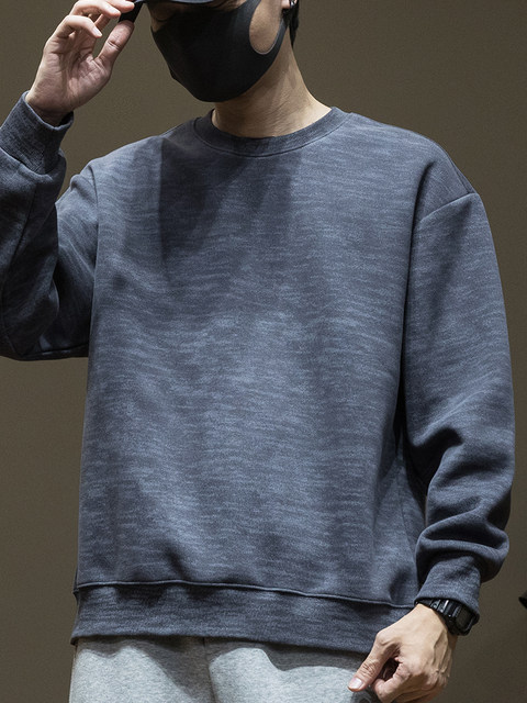 Xiyue double-sided cotton sweatshirt for men's spring and autumn heavy ...