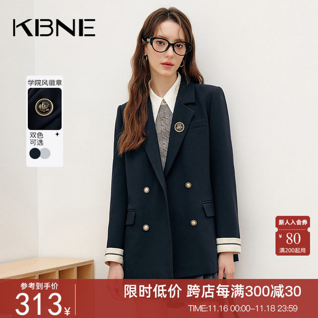 Blazer women's college style petite kbne 2024 spring new style temperament goddess high-end ...
