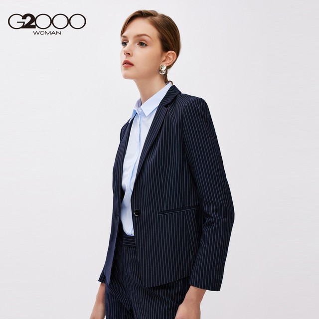 G2000 Women's Autumn and Winter New Business One Capsule Striped ...