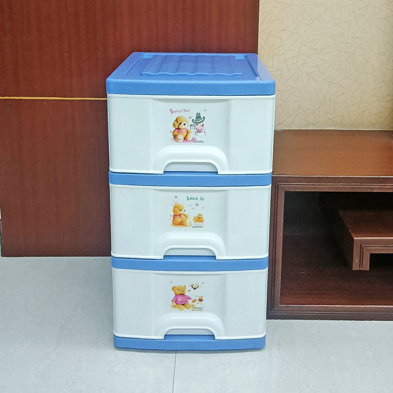 Good Health 2-Layer Cartoon Plastic Drawer Storage Cabinet - Toy ...