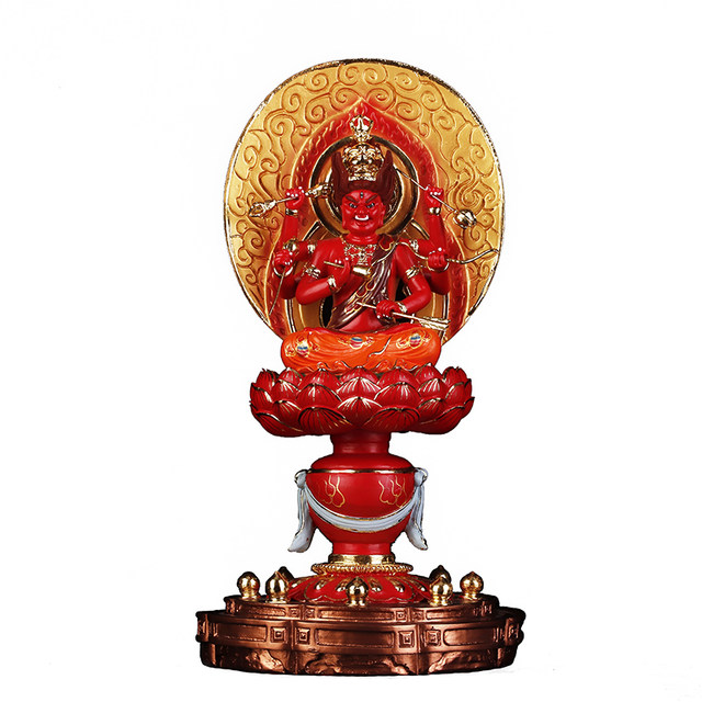 New 14-inch Aizen Mingwang statue, Aizen Mingwang Buddha statue, fiberglass resin tantric god ...