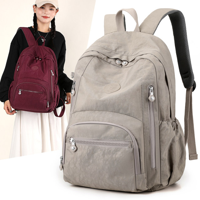 BoBo Ladies Outdoor Sports Large Capacity Washed Canvas Multi-layer ...