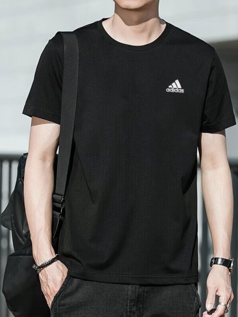 Adidas Adidas short -sleeved men's summer new loose sportswear ...