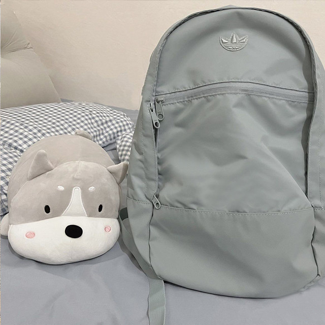 Adidas clover men's and women's bags new blue sports bag campus student ...