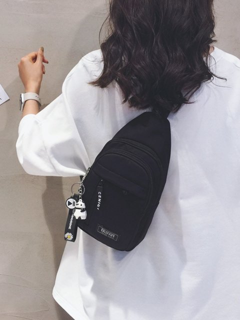 Japanese Harajuku Chest Bag for Women ins Trendy Brand Large Capacity ...
