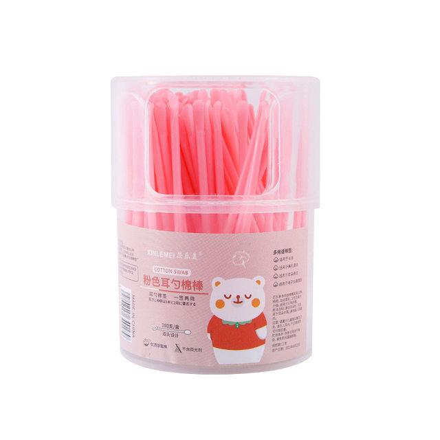 Ear spoon cotton swab double-ended disposable ear wax removal cotton ...