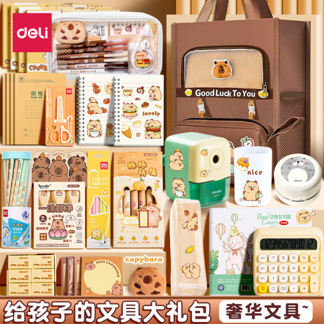 Deli stationery set gift box school opening gift bag high-value ...