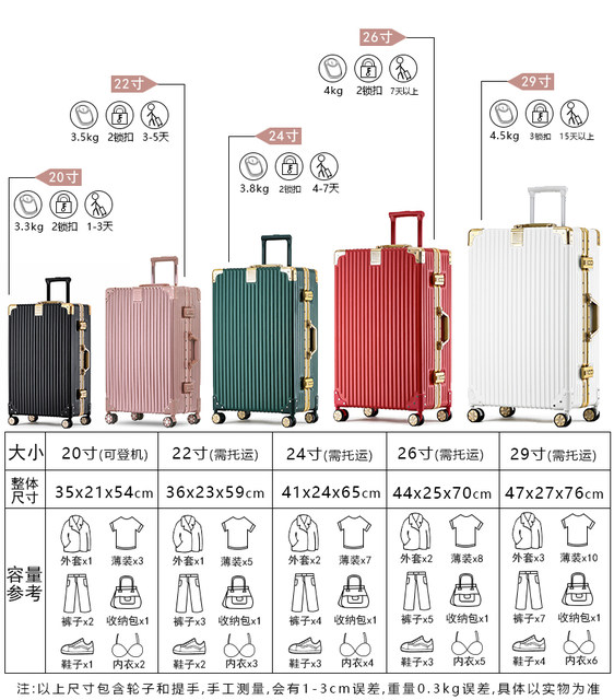 Playboy suitcase silent universal wheel 24-inch trolley case for women ...