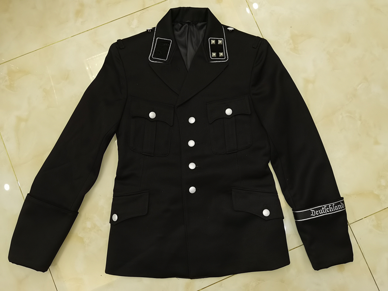 German elite black wool M32 uniform top