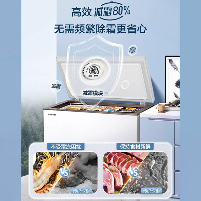 Rongsheng 205 liter household large-capacity fresh-keeping frozen anti ...