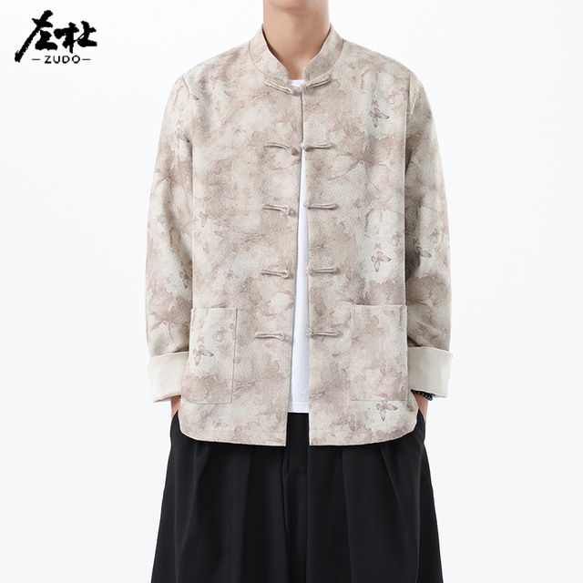Zuo Du Chinese style men's clothing autumn large -size jacket men's ...