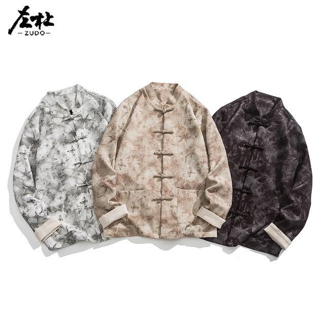 Zuo Du Chinese style men's clothing autumn large -size jacket men's ...
