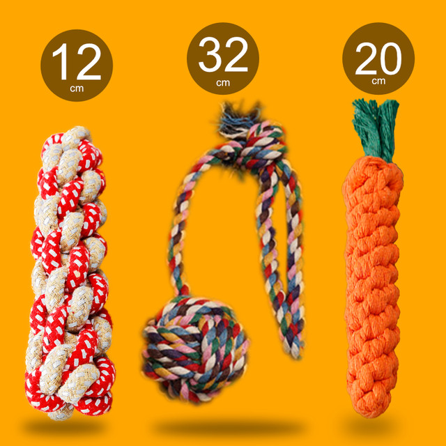 Dog's bite toy grinding teeth rope dog bite rope Pet tanker puppies to ...