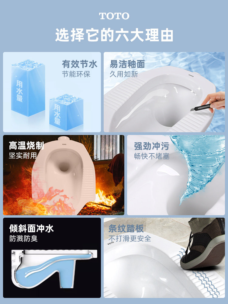 Toto Cw8rb Squat Toilet - Ceramic Front Drain with Water Tank