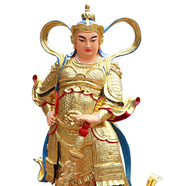 Temple 88cm Wei Tuo Jia Lan Guan Gong Bodhisattva statue Wei Tuo Jia ...