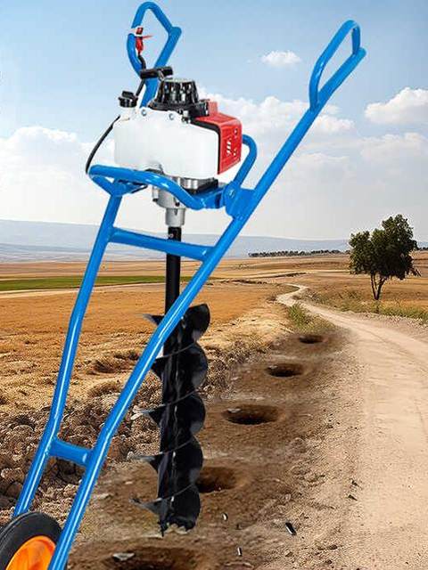 Gasoline drilling machine pit drilling machine pile driver small ...