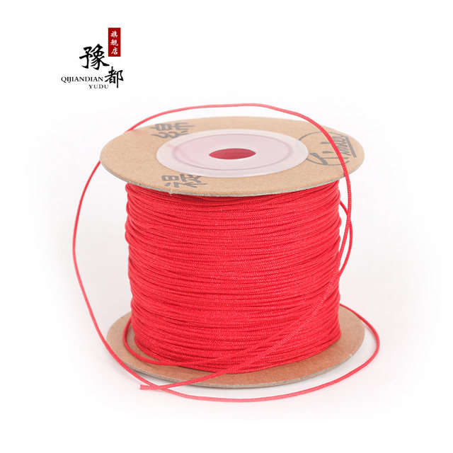 Yudu DIY line No. 71 jade thread red rope bracelet necklace braiding ...