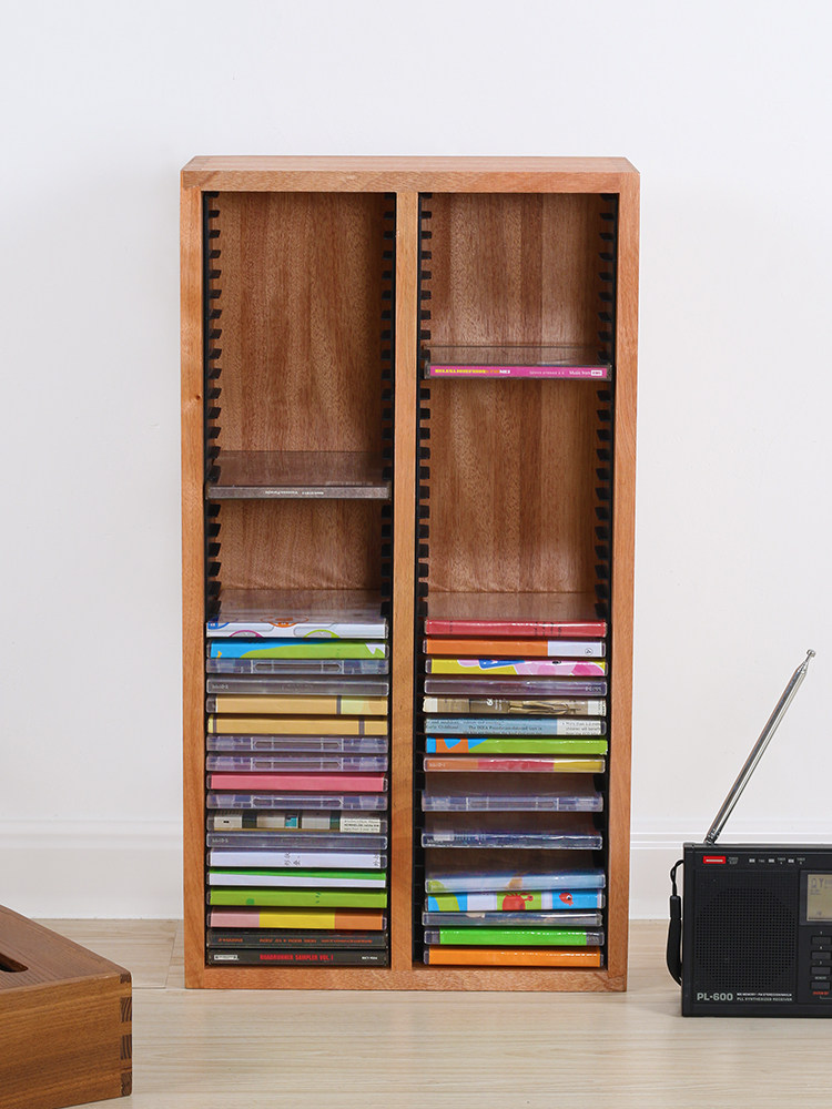 Juyang - Porte-CD en bois 80 places - Rangement de bureau pour disques ...